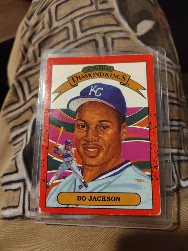 Bo Jackson 1990 Donruss- Diamond Kings #1 Multiple Error Card. | eBay