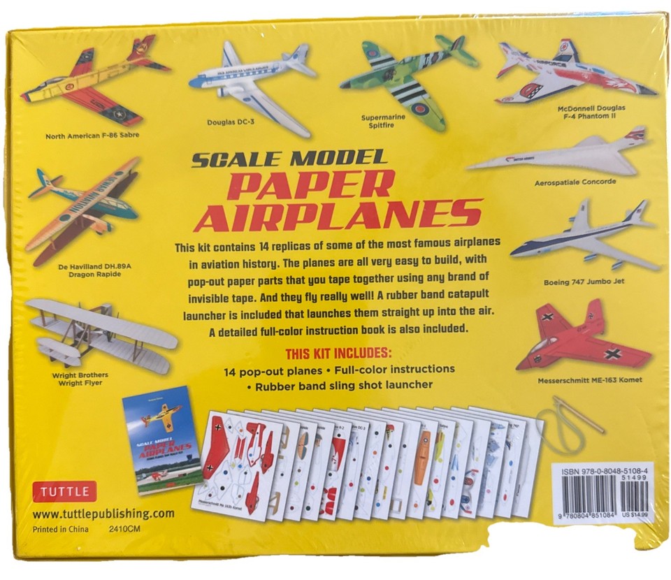 Andrew Dewar Scale Model Paper Airplanes Kit (Mixed Media Product) (UK ...
