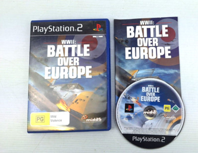 WWII Battle Over Europe PS2 PlayStation 2 Game Complete With Manual ...