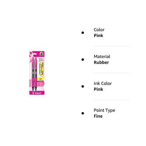 , Boligrafos Roller De Gel Premium G2 Pink Ribbon, Punta Fina De 0,7 Mm ...