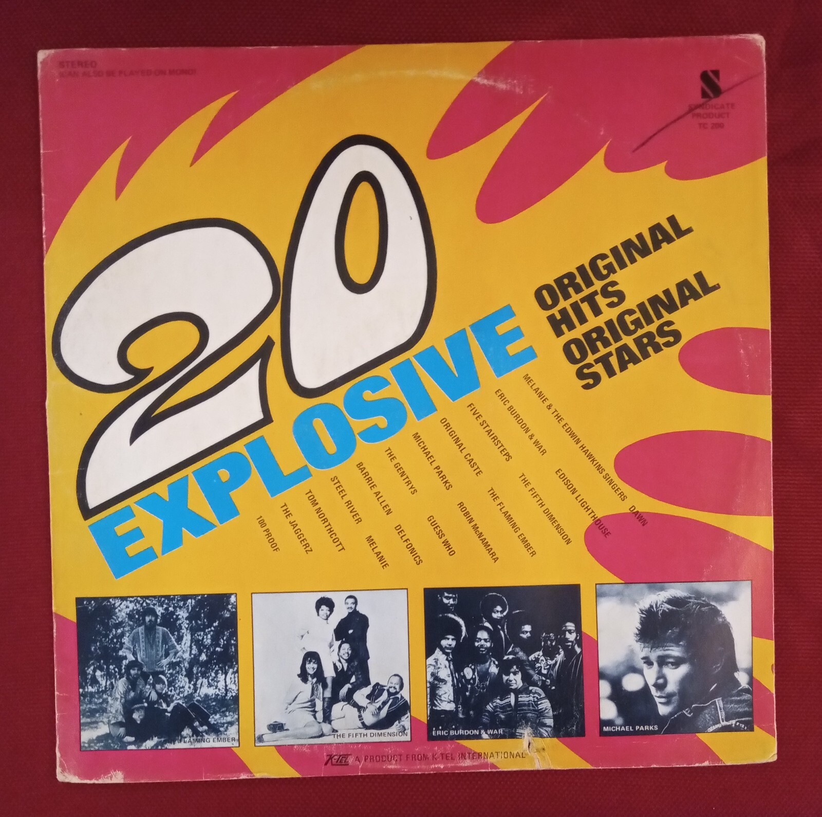 VARIOUS : 20 EXPLOSIVE HITS BY ORIGINAL STARS - 1970 Vinyl=VG+ Cover ...
