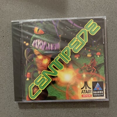 New CENTIPEDE ATARI PC COMPUTER CD ROM GAME 1998 WINDOWS HASBRO Vintage ...