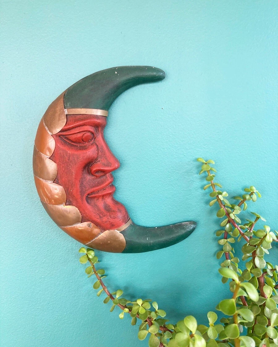 Vintage Crescent Moon Art