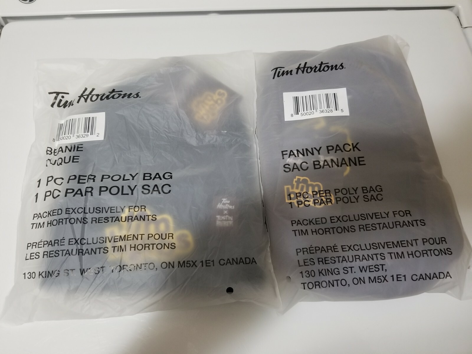 Justin Bieber Tim Biebs Merch Hat, Fanny Pack, Brand New in package ...