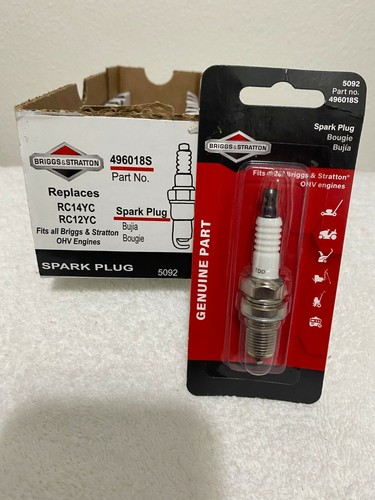 BRIGGS & STRATTON SPARK PLUG 5092 PART No. 496018S NEW | eBay