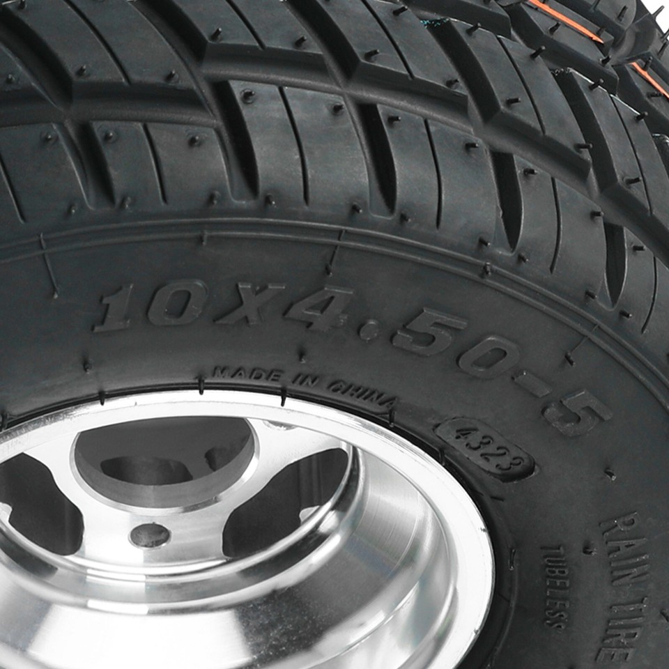 5" inch Racing Go Kart Wheel Hub Front Rear Tires Rims 10X4.50-5 11x7 ...