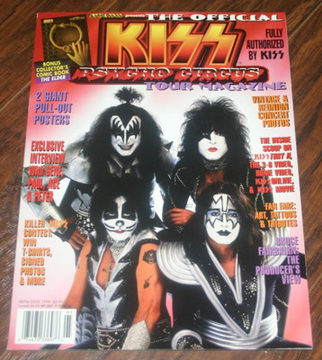 The Official KISS Psycho Circus Tour Magazine With Poster 1999 | eBay