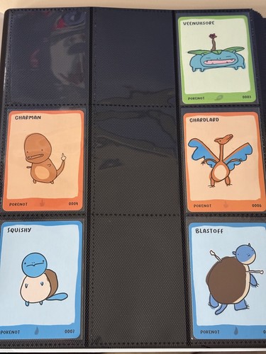 Pokenot 151 Near Complete Set Binder 91 Pokenots cards Dysfunctional ...