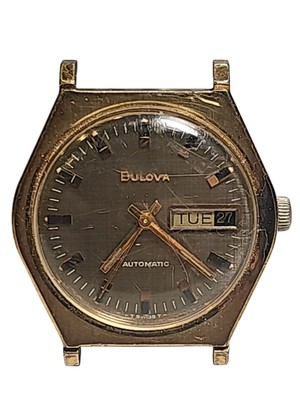 Vintage Bulova Automatic N2 Swiss Mens Wrist Watch 10k RGP Back- Repair ...