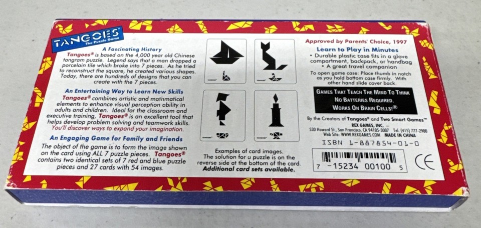 Tangoes The Ancient Chinese Puzzle Game that Keeps You Guessing Ages 5 ...