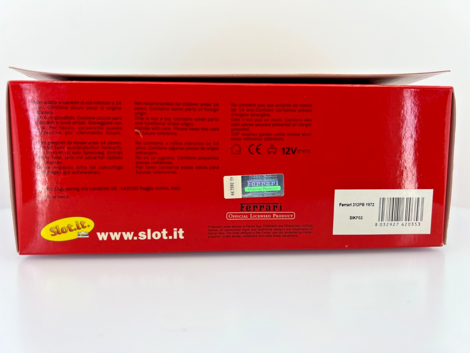 SLOT.IT SIKF02 FERRARI 312 PB #86 SEMI-ASSEMBLED 29 PCS KIT - NEW ...