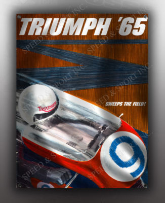 VINTAGE TRIUMPH 1965 MOTORCYCLE AD BANNER | eBay