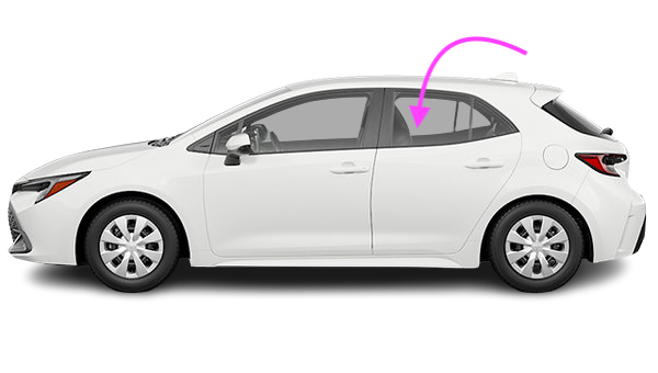 Fit 2019-2024 Toyota Corolla 4D Hatchback Rear Left Driver Door Window ...