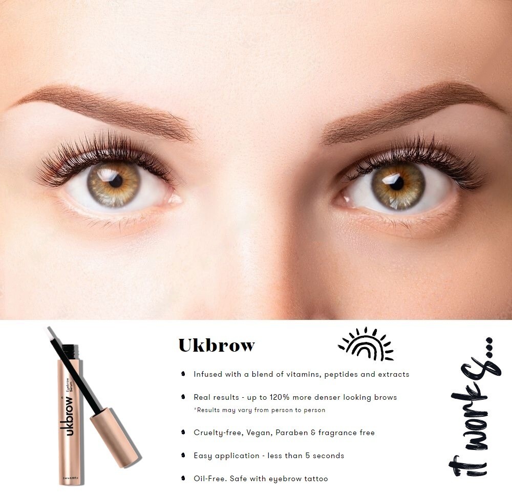 UKBROW Eyebrow Premium Growth Enhancing Serum 3ml By UKLASH | eBay UK