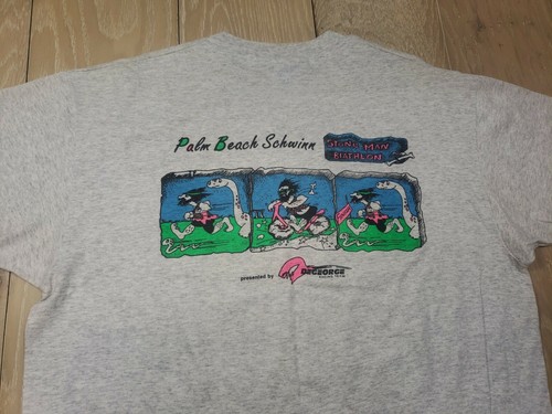 Vintage Schwinn Racing Team 90s Tee T Shirt Single Stitch Caveman Retro ...