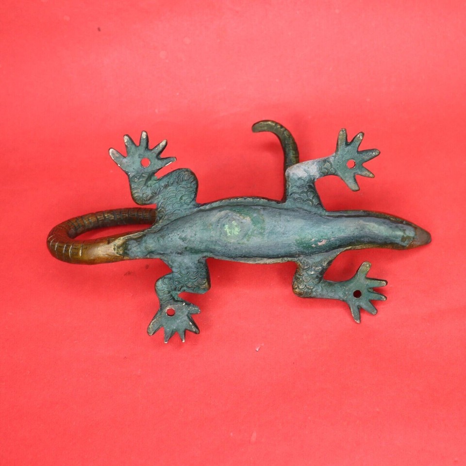 Handcrafted Brass Lizard Shape Vintage Style Home Office Wall Door ...
