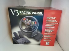 InterAct V3 Racing Wheel Nintendo 64 PlayStation Driving Steering ...