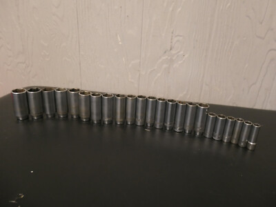 MAC Tools 23pc XD Series 3/8" Drive 6 Point Deep Socket Set SAE/MM Mix ...
