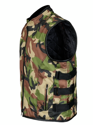 Kutte Biker Weste Textil Herren Chopper Rocker Motorrad Club Weste ...