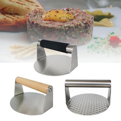Stainless Steel Burger Press Maker BBQ Press Burger Smasher Kitchen ...