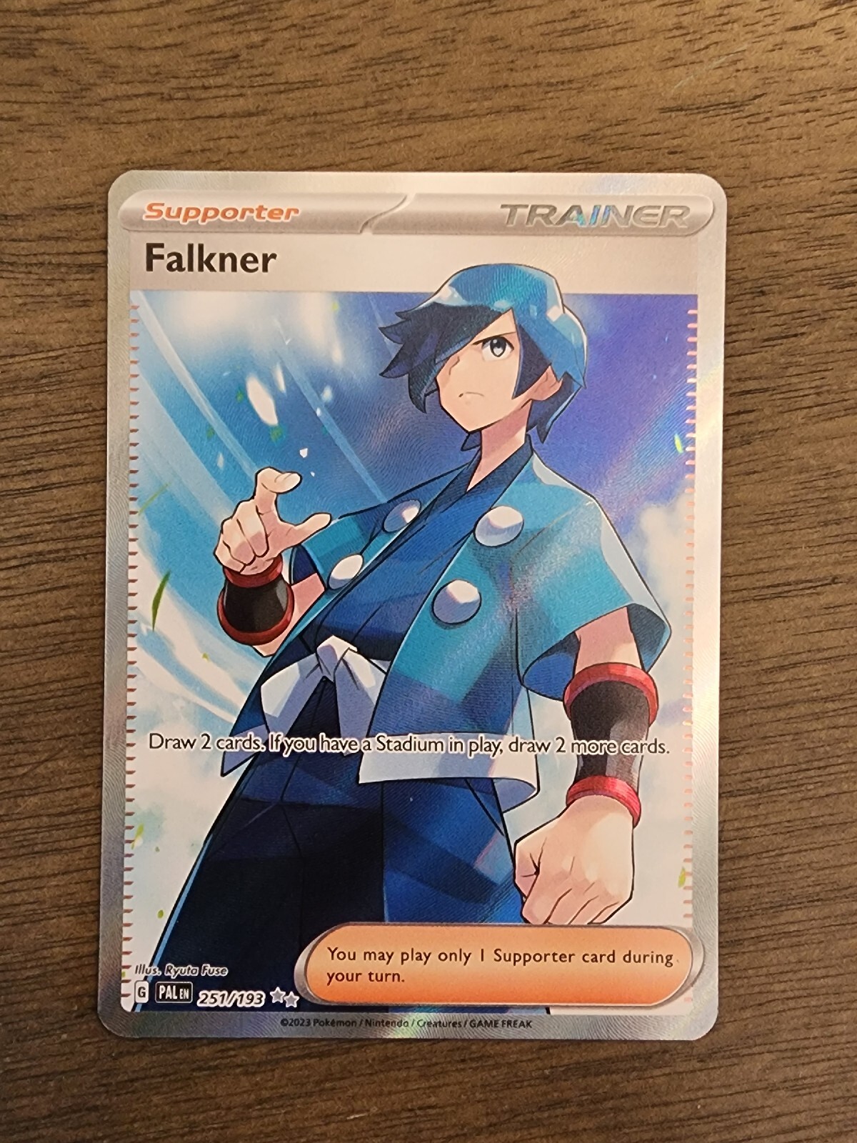 Falkner 251/193 Paldea Evolved Ultra Rare Full Art NM - Pokemon TCG | eBay