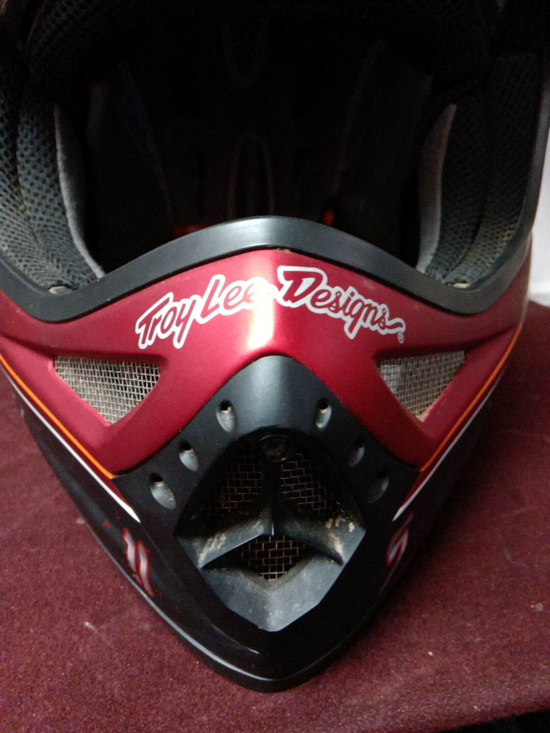 Troy Lee Designs Hot Rod Helmet Matte Red Graphic Signed | Size L ...