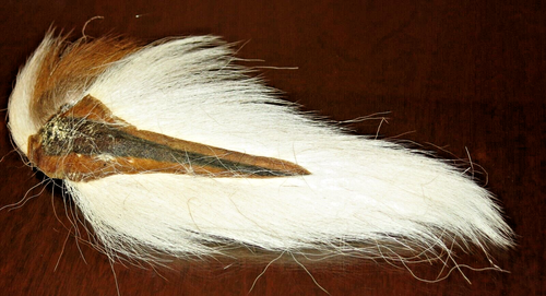 SupplyIt Large Northern Bucktail Natural White Fly Tying Material Deer ...