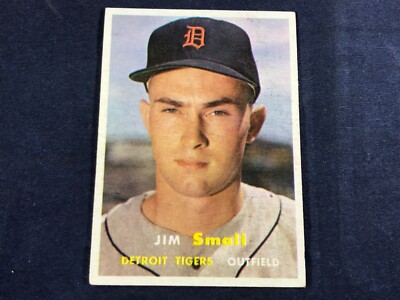 E4-90 BASEBALL CARD - JIM SMALL DETROIT TIGERS - 1957 TOPPS - CARD #33 ...