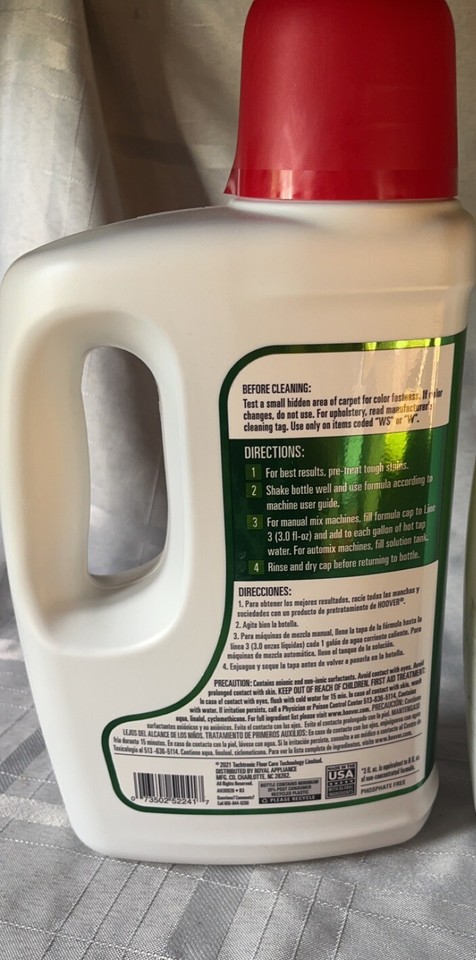New Hoover Renewal Deep Clean & Restore Carpet Cleaner Solution 64oz ...