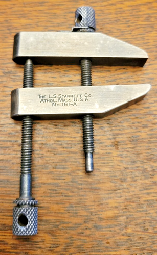 Vintage L.S. Starrett #161-A Parallel Clamp Machinsts Tool | eBay