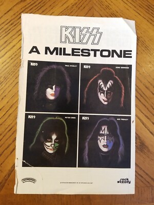 KISS 1978 Vintage A Milestone Kiss Meets The Phantom Movie Promo Print ...