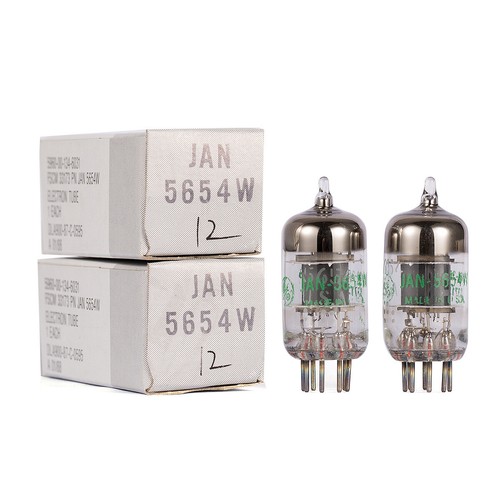 Matched Pair 7-Pin GE JAN 5654W Vacuum Tubes Upgrade for 6AK5/6J1/6Ж1 ...