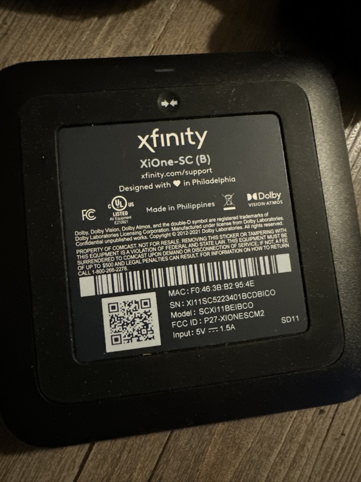 Xfinity XiOne-SC(B) Streaming Device SCXI11BEIBCO (NO REMOTE) TV Box ...