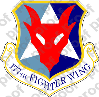 STICKER USAF 177TH FIGHTER WING DECAL B | eBay