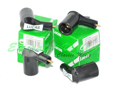 Classic Mini New Set of 4 Lucas Spark Plug Caps - Also Fits Jaguar E ...