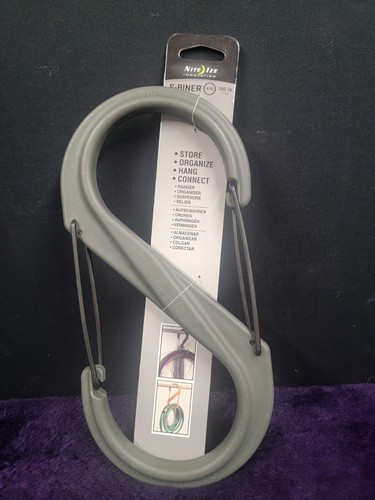 Nite Ize S-Biner SBP100326BG Plastic #10 Gray Carabiner Clip (100lb ...