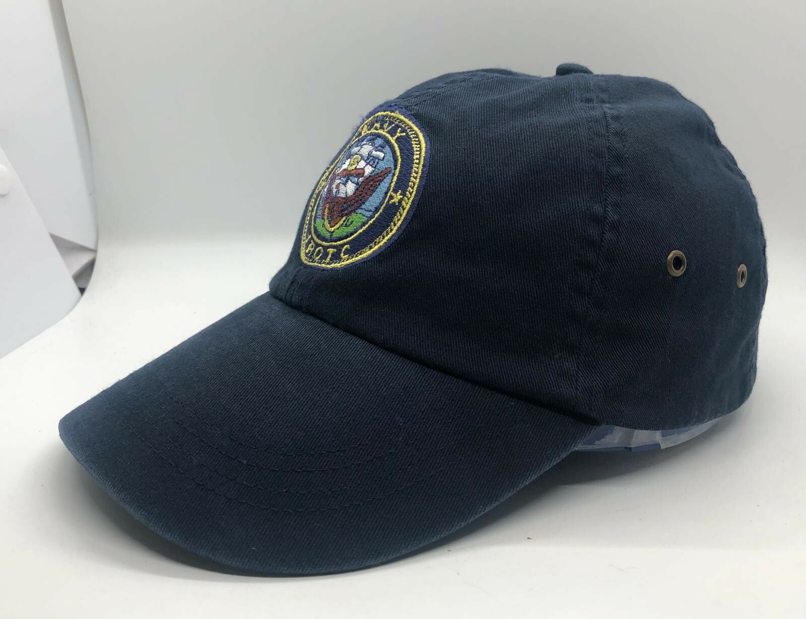 US Navy JROTC Cap Hat Adult Adjustable Blue Cotton - Gem