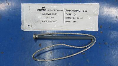 Cooper Power Systems FL1D2 Fuse Link D 2A Very Slow Speed 23" | eBay