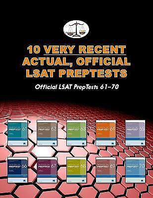 10 Actual, Official Lsat Preptests Ser.: 10 Very Recent Actual ...