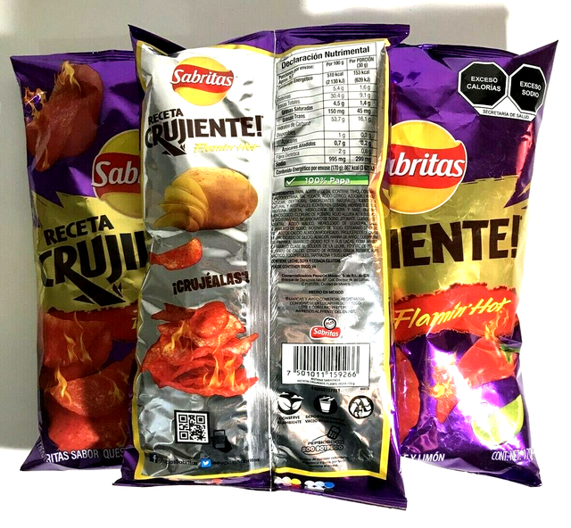 Single purple crujiente Sabritas Exotic Mexican chips. Made in Mexico ...