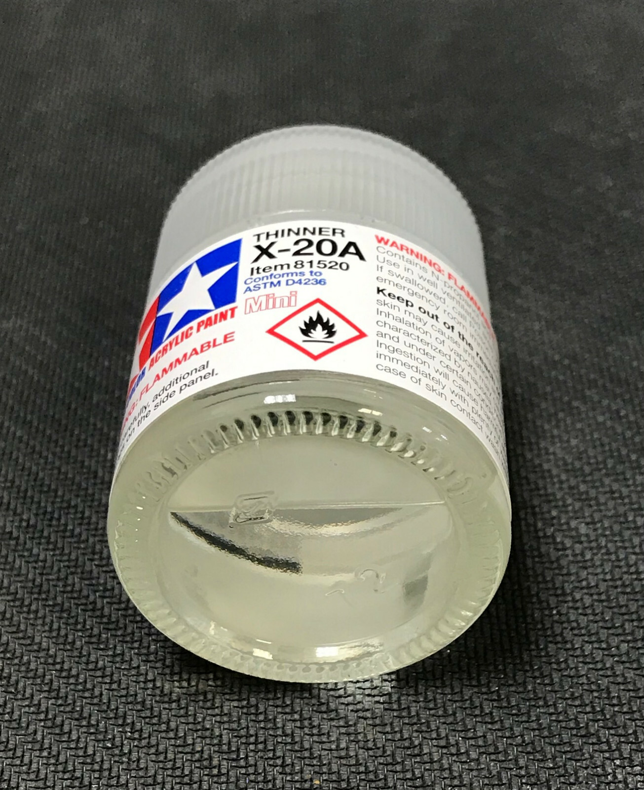 Tamiya "Mini" Acrylic model paint THINNER X-20A 81520 (1x 10ml bottle ...