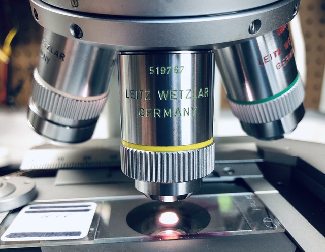 Leica / Leitz EF 10x Phaco 1 Phase Contrast Microscope Objective 160mm ...