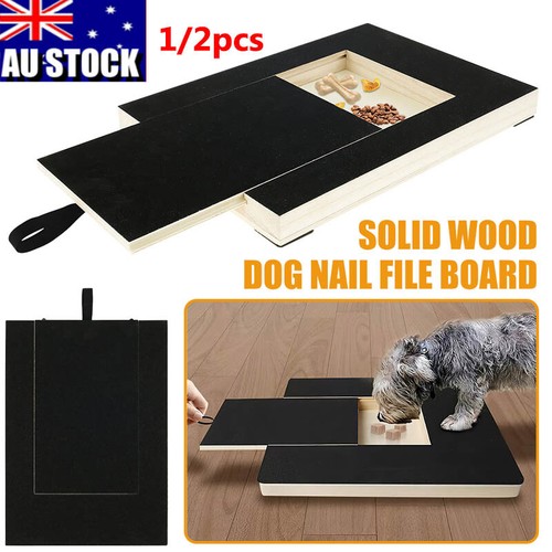 1/2x Dog Nail Scratch Pad Wooden Dog Nail File Board Sandpaper Dog ...