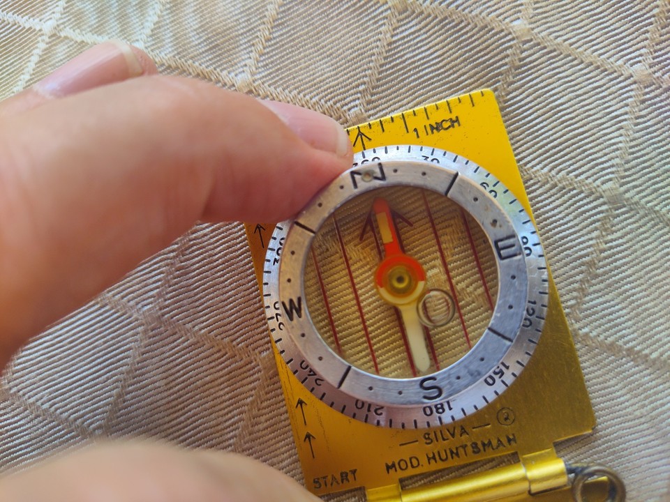 Vintage SILVA Mod Huntsman Gold Sun Watch Pin-On Compass Made in Sweden | eBay