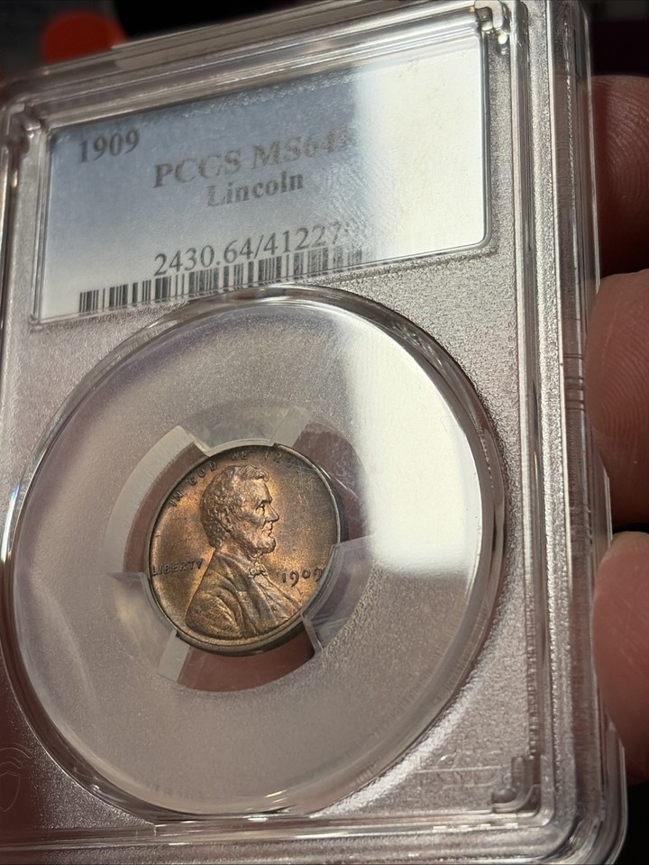1909 P Lincoln Wheat One Cent 1c Penny PCGS MS64 RB MS 64 Red Brown ...