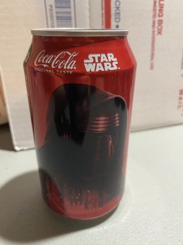 COCA COLA Kylo Ren STAR WARS Emptied From The Bottom Can 2025 | eBay