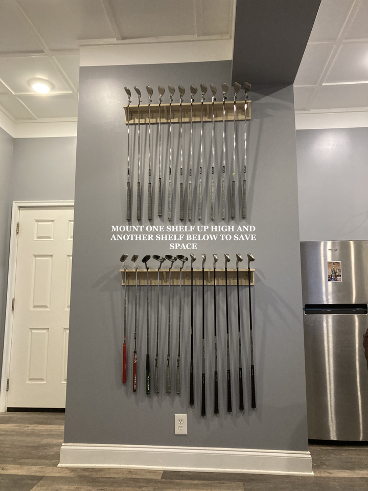 Horne Golf Putter Holder Golf Club Wall Display Rack Shelf 12 Club ...