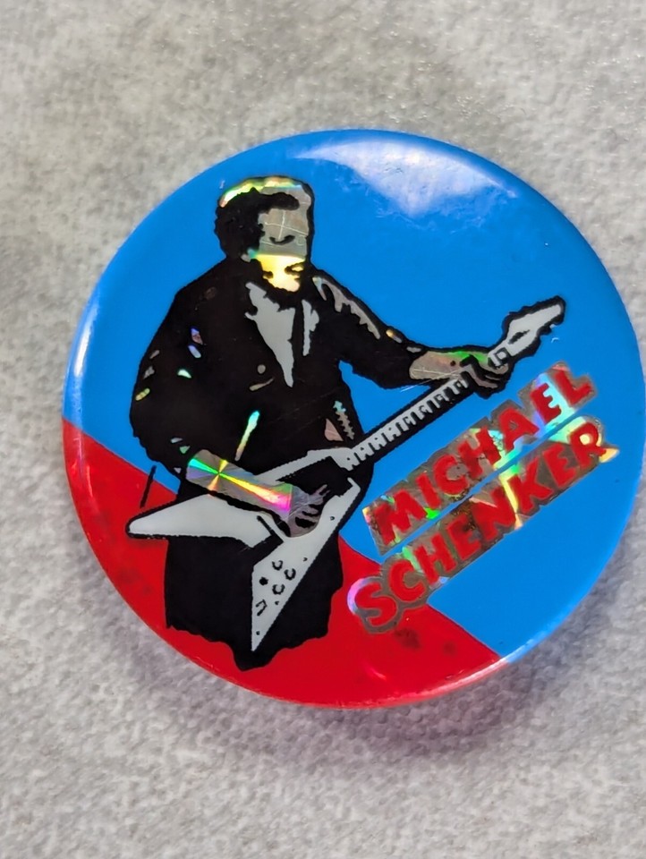 Vintage 80's Michael Schenker Pin BADGE Purchased Around 1986 Rare | eBay