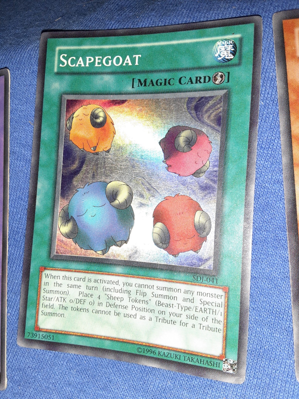 1996 Yu Gi Oh Card Scapegoat - 73915051 - Super ULTRA Rare - Holo ...