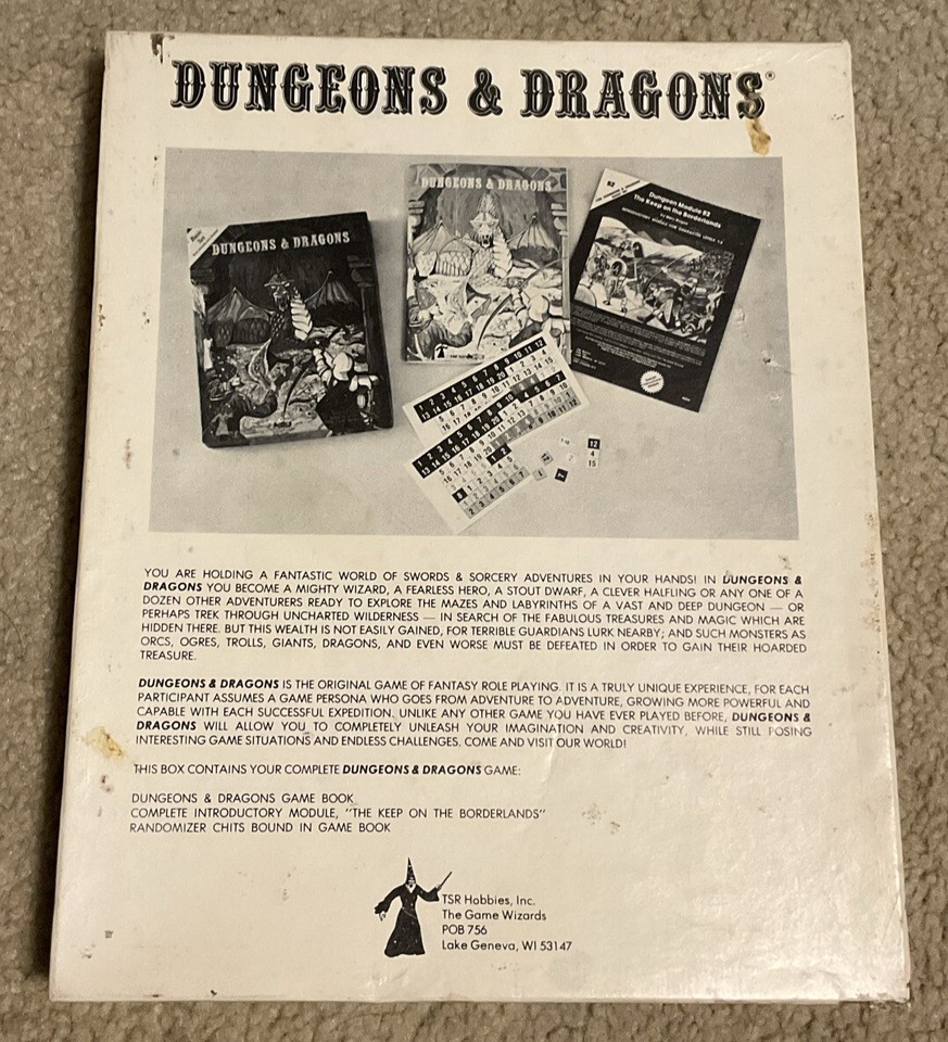 1979 D&D Dungeons & Dragons Basic Set 1001 | eBay
